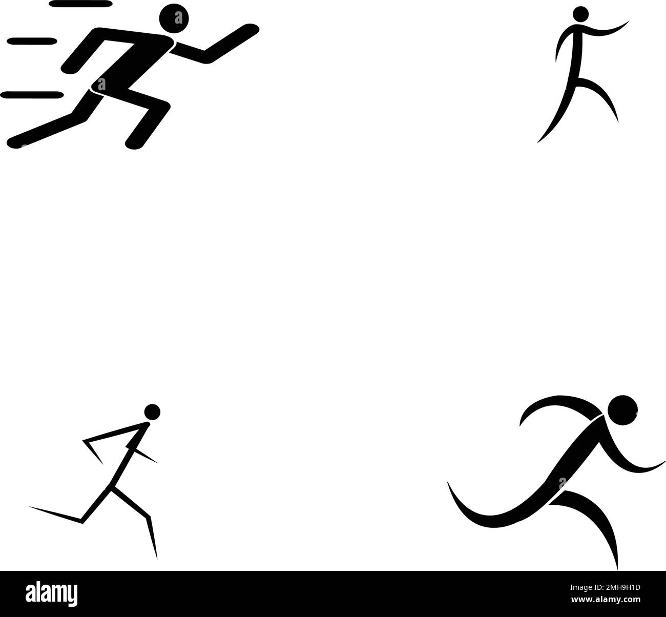 Human running vector logo template character for health Business Stock ...