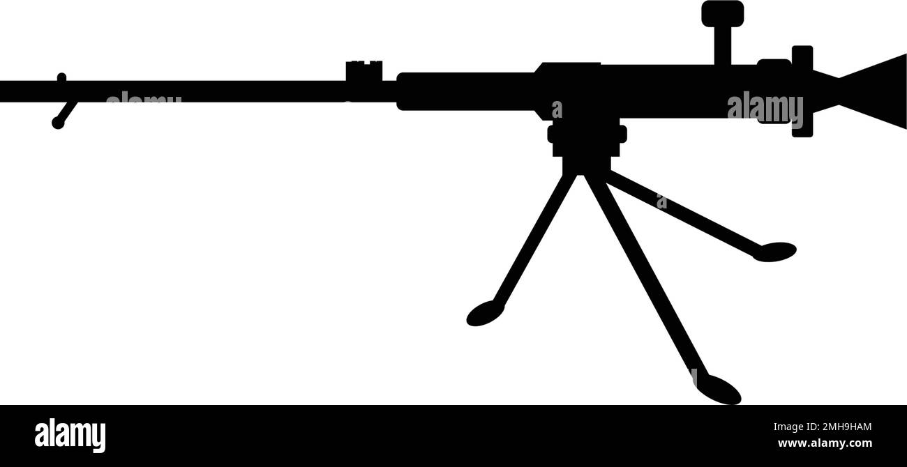 powerful pistol, gun, handgun, vector illustration Stock Vector Image ...