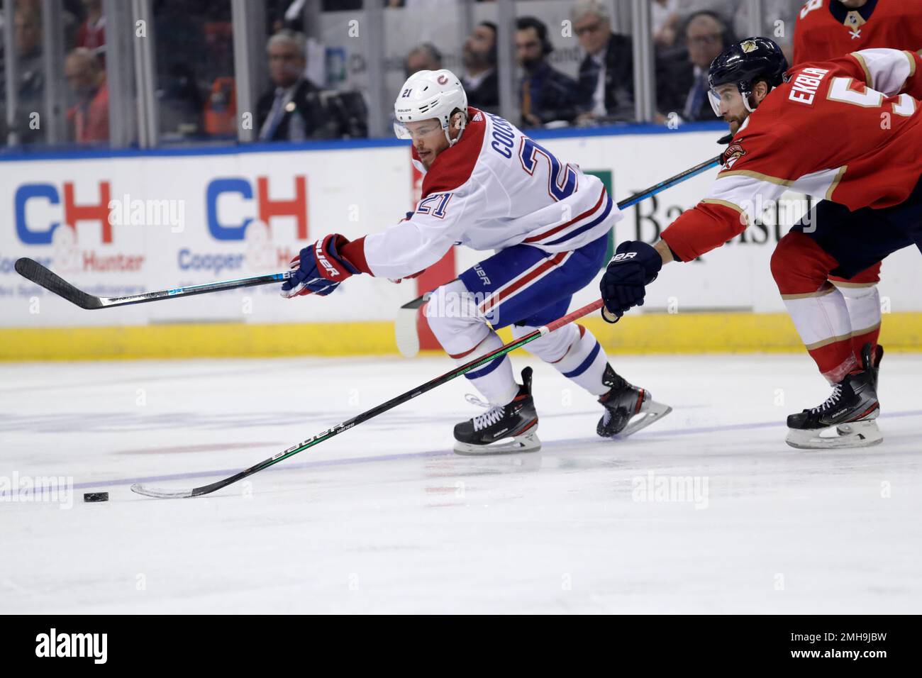 Montreal Canadiens center Nick Cousins (21) and Florida Panthers ...