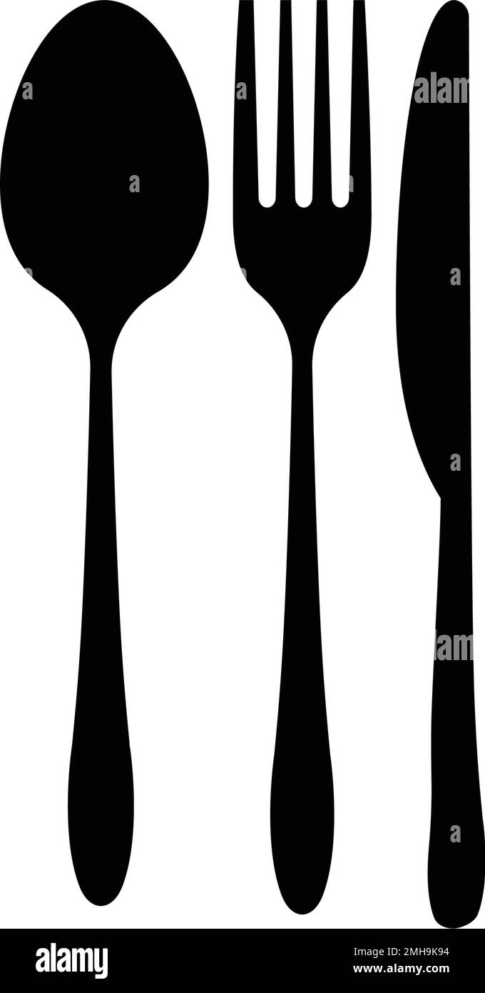 spoon fork knife logo illustration design Stock Vector Image & Art - Alamy
