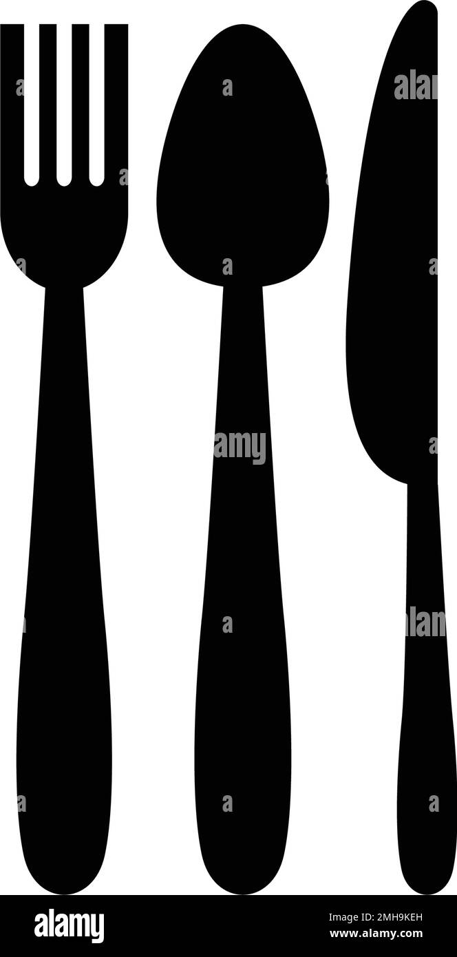 spoon fork knife logo illustration design Stock Vector Image & Art - Alamy
