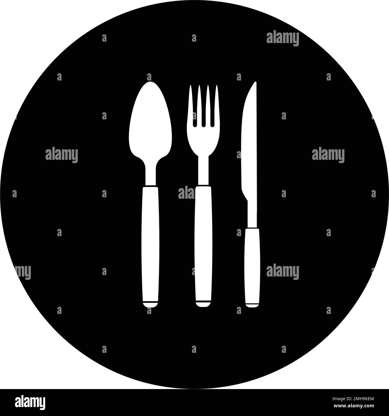 spoon fork knife logo illustration design Stock Vector Image & Art - Alamy