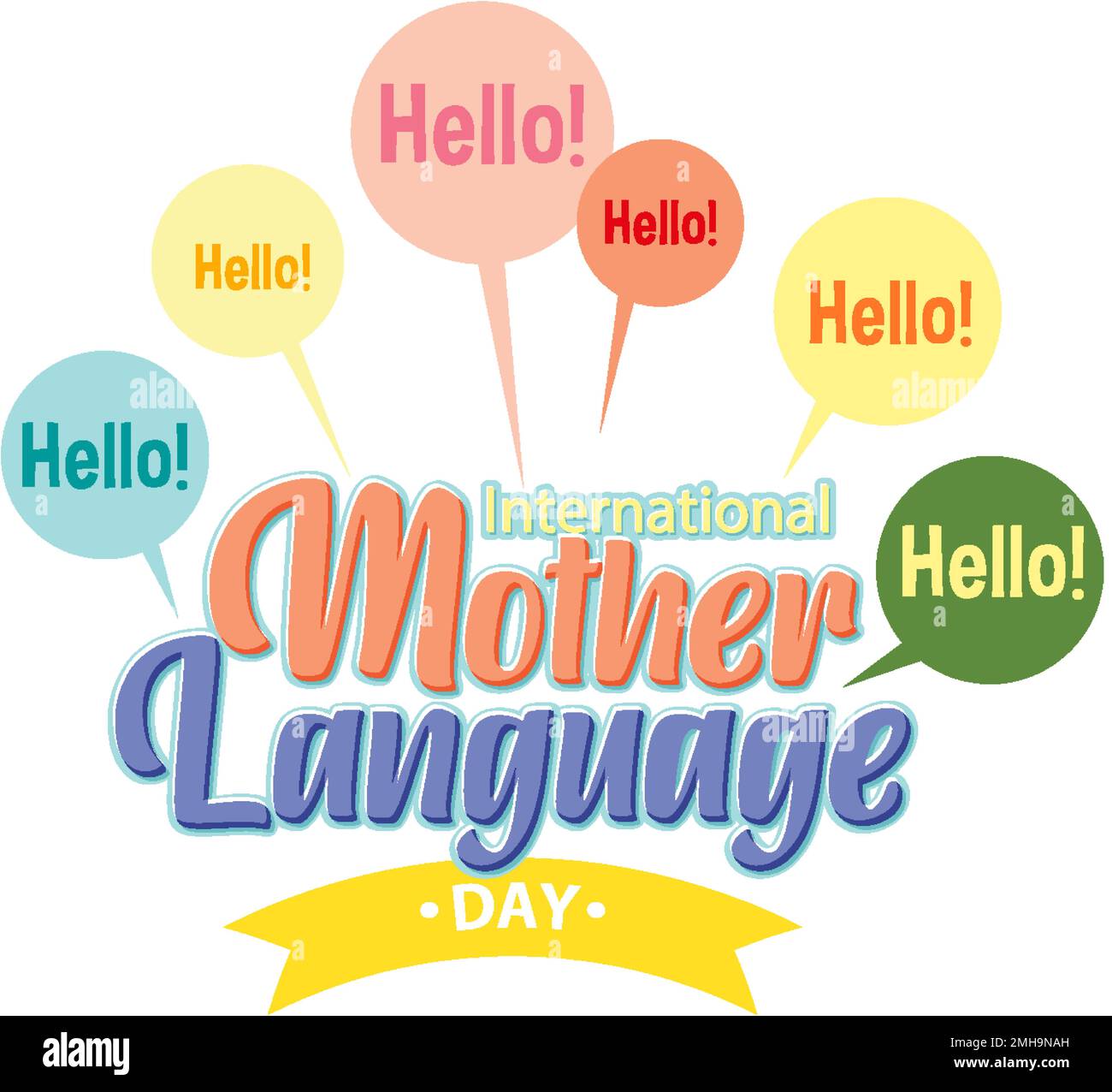 International mother language day banner illustration Stock Vector ...
