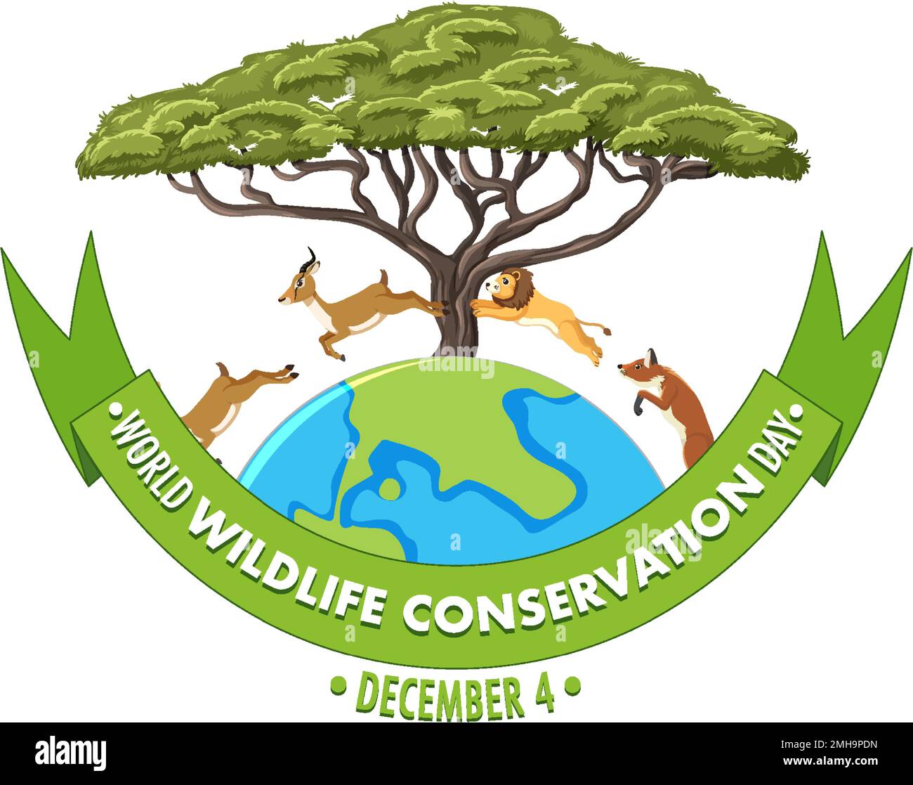 World Wildlife Conservation Day Poster Template illustration Stock ...