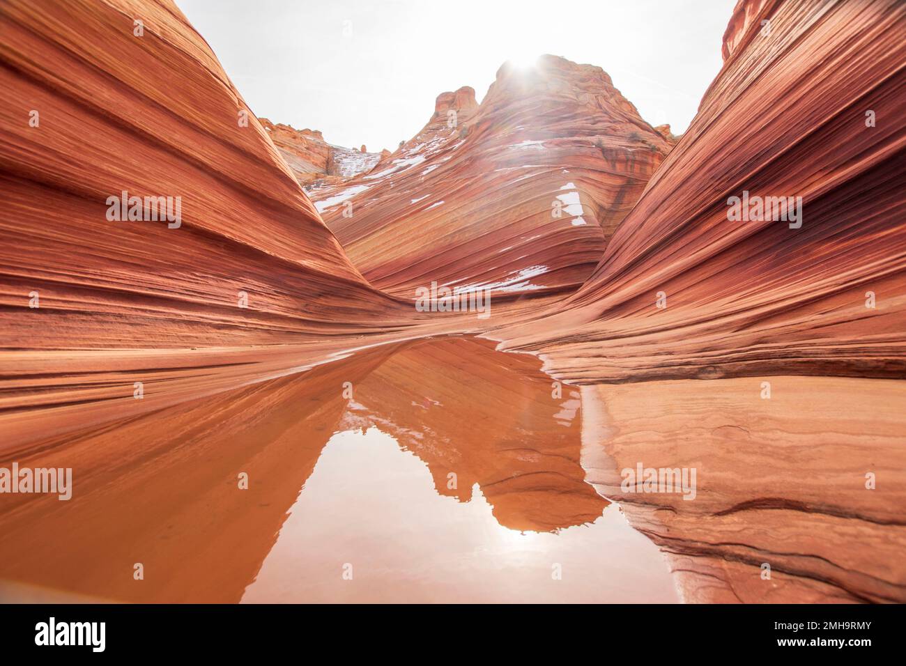 The Wave is a stunning geological formation in the Paria Canyon ...