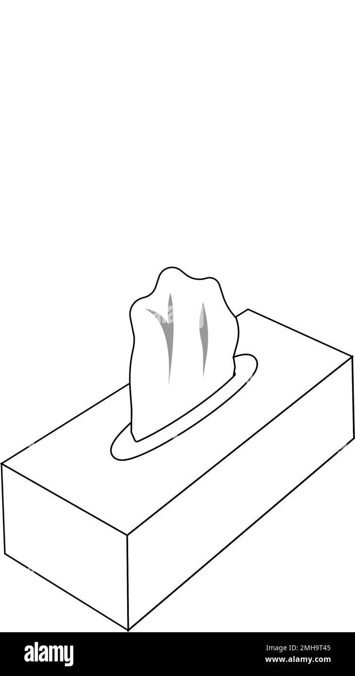 White used paper tissue Stock Vector Images - Alamy