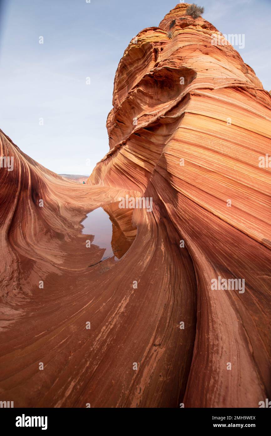 The Wave is a stunning geological formation in the Paria Canyon ...