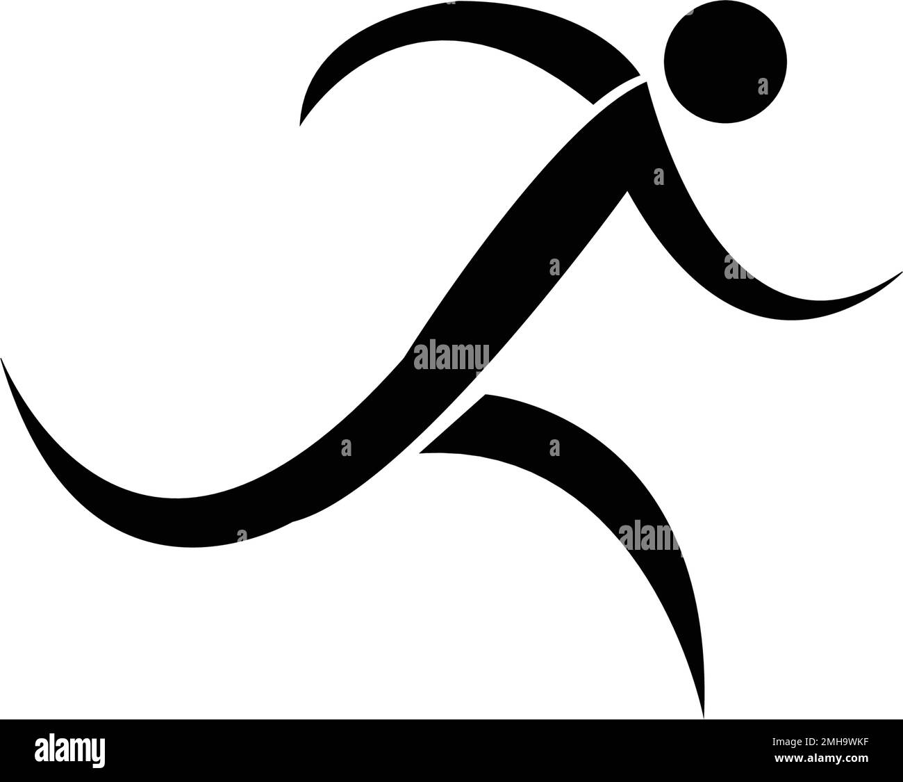 Human running vector logo template character for health Business Stock ...