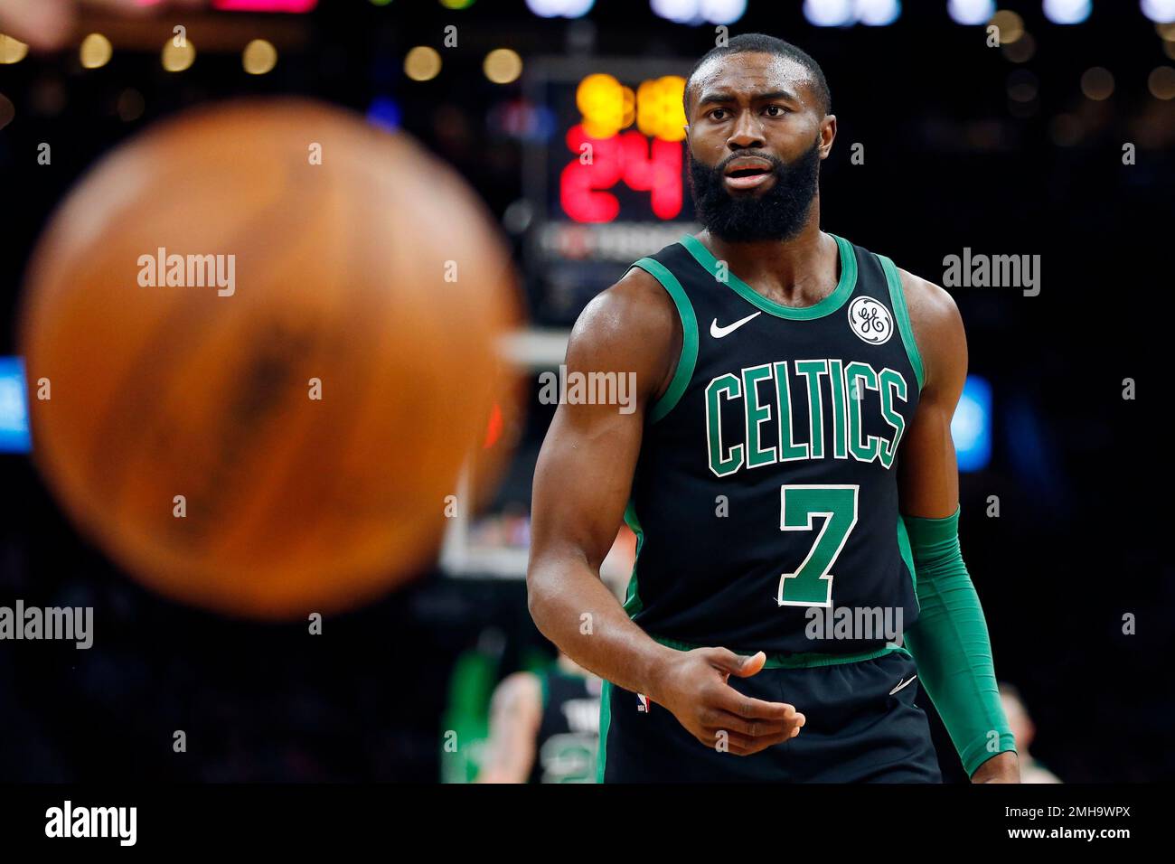 Boston Celtics' Jaylen Brown plays against the Toronto Raptors during ...