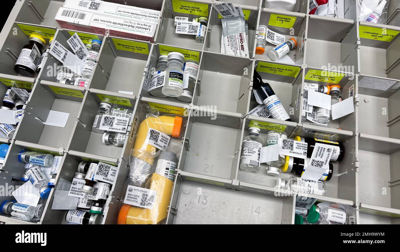 Hospital drugs propofol and narcotics anesthetics opioid pandemic Stock ...