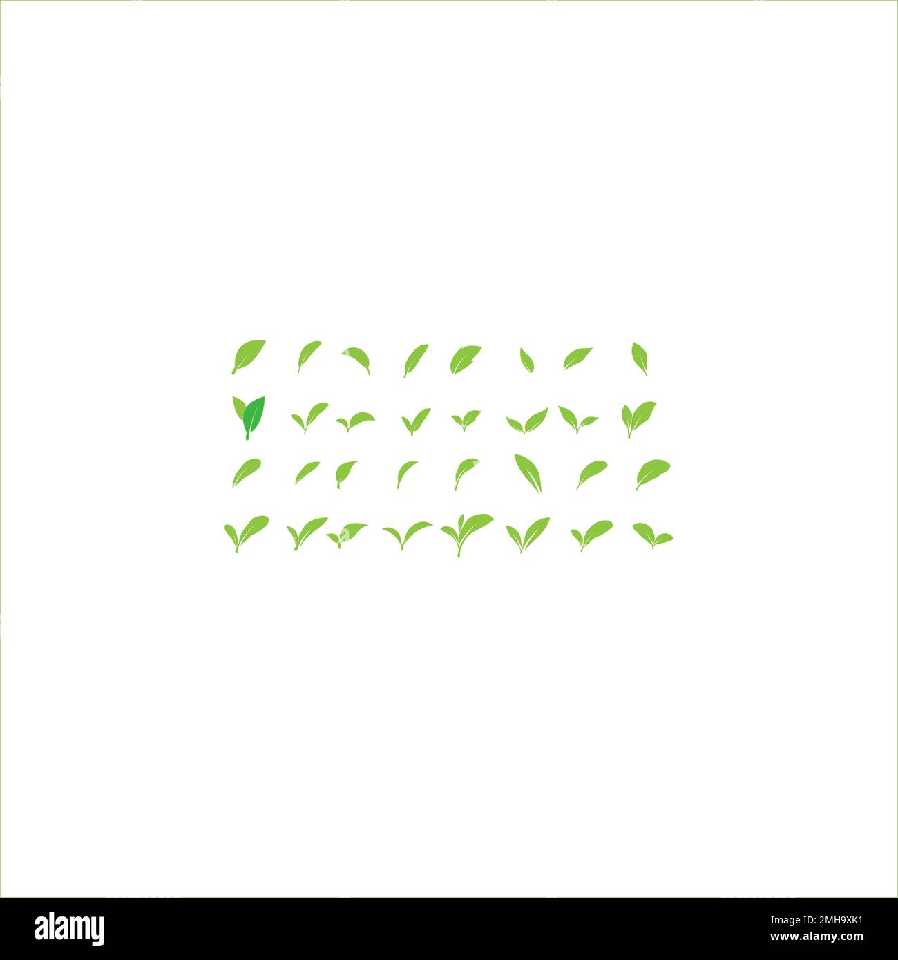 leaf logo icon vektor illustration design Stock Vector Image & Art - Alamy