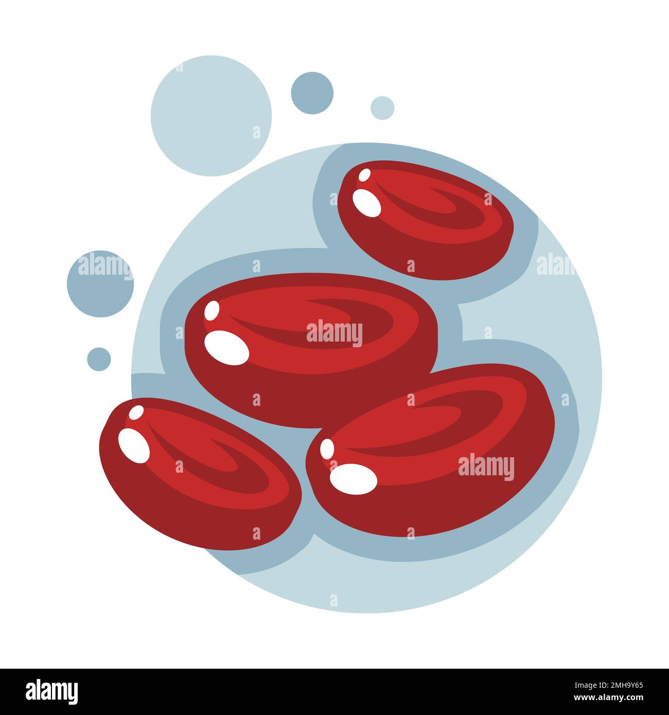 Medicine, blood red cells test, medical lab research Stock Vector Image ...