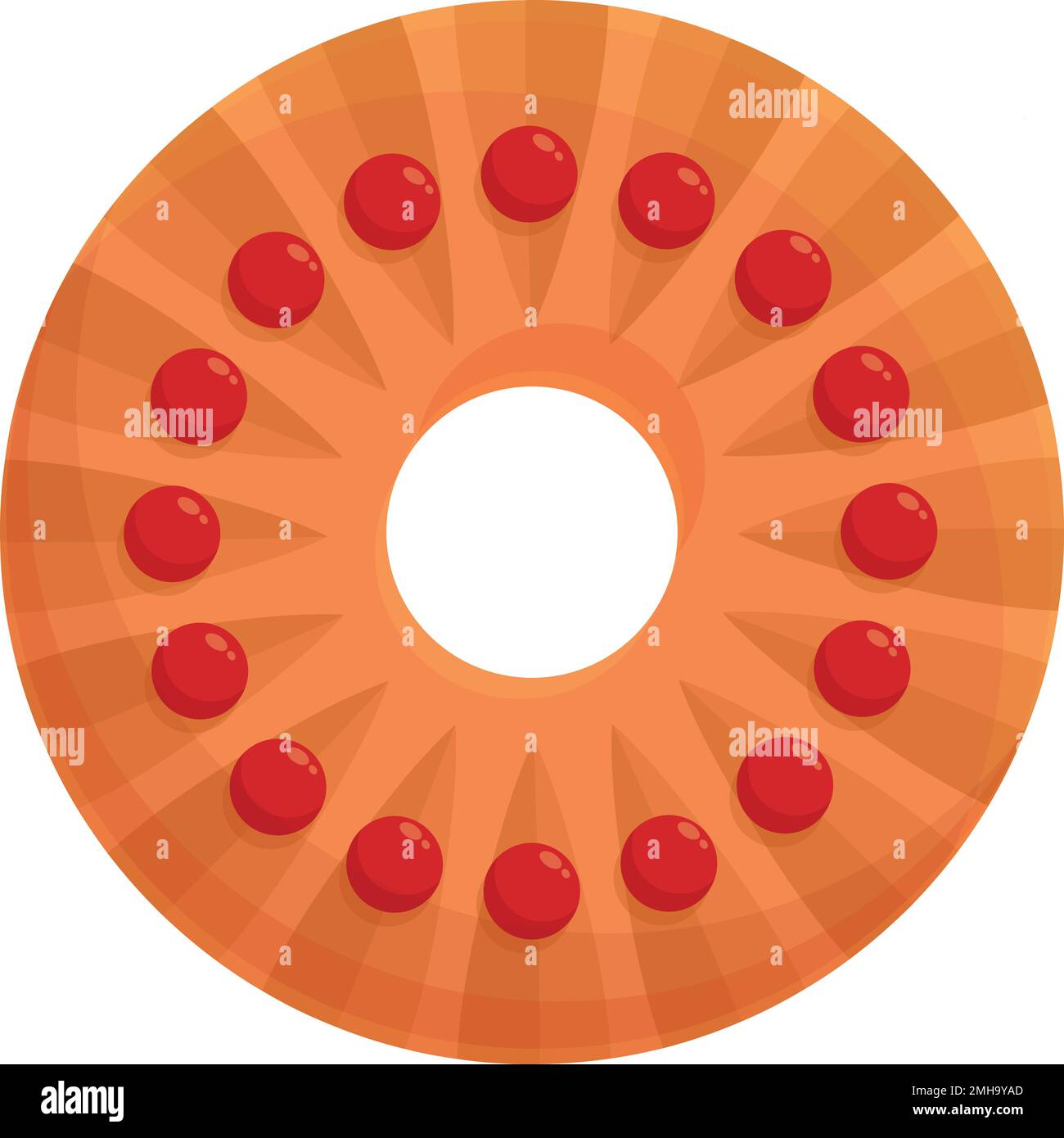 School upside-down cake icon cartoon vector. Cooking tart. Tatin sugar Stock Vector Image & Art ...