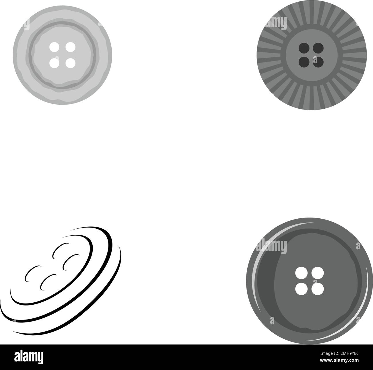 Vintage dress fabric buttons Stock Vector Images - Alamy