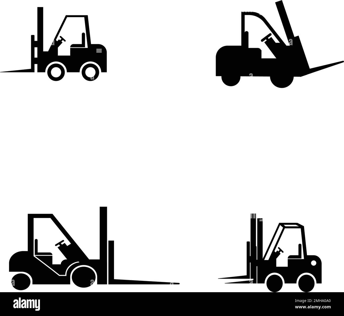 forklift logo stock illustration design Stock Vector Image & Art - Alamy