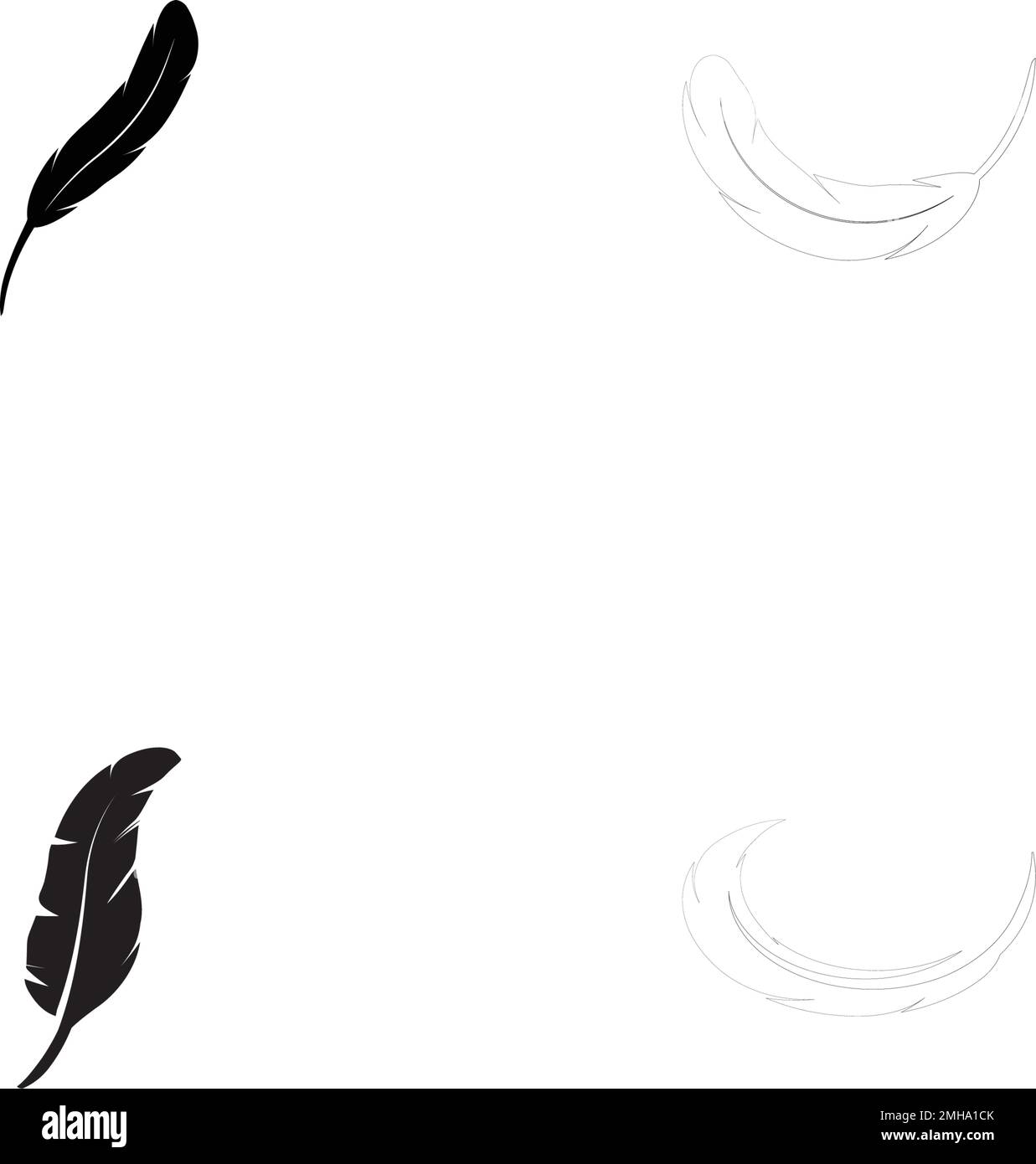 feather logo icon vektor illustration design Stock Vector Image & Art ...