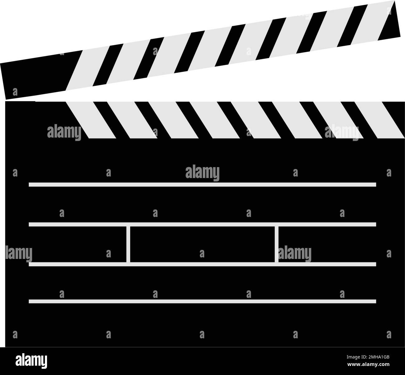 Vector clapper Stock Vector Images - Alamy