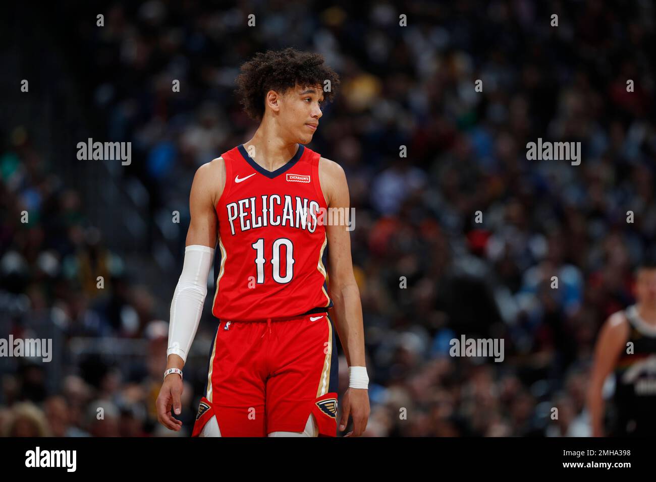 New Orleans Pelicans center Jaxson Hayes (10) in the second half of an ...