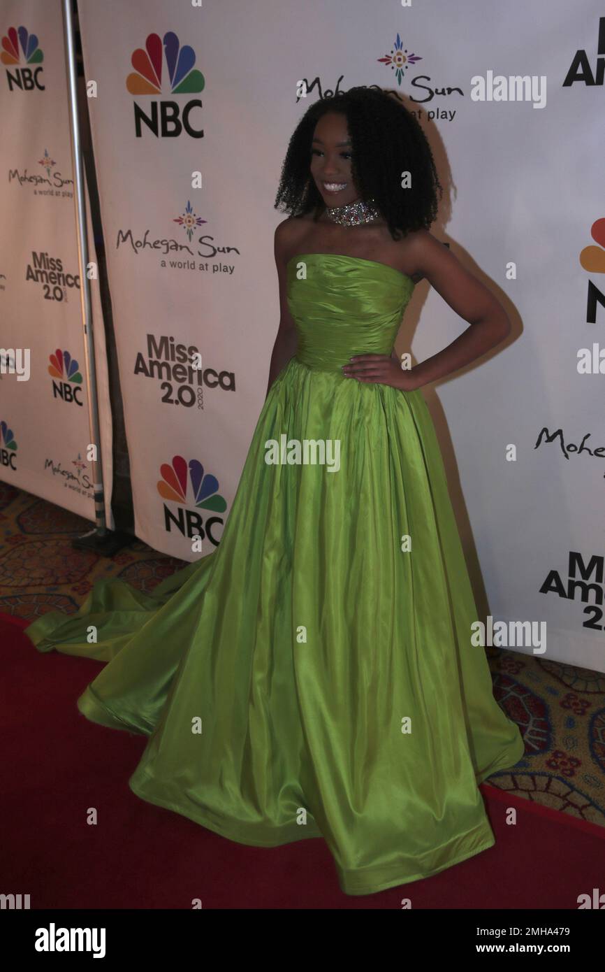 Miss Indiana Tiarra Taylor during the Miss America competition at the ...