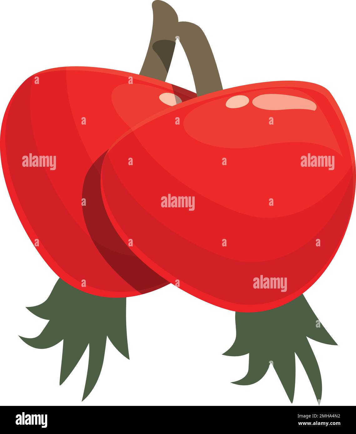 Organic rosehip icon cartoon vector. Berry food. Ripe wild Stock Vector ...