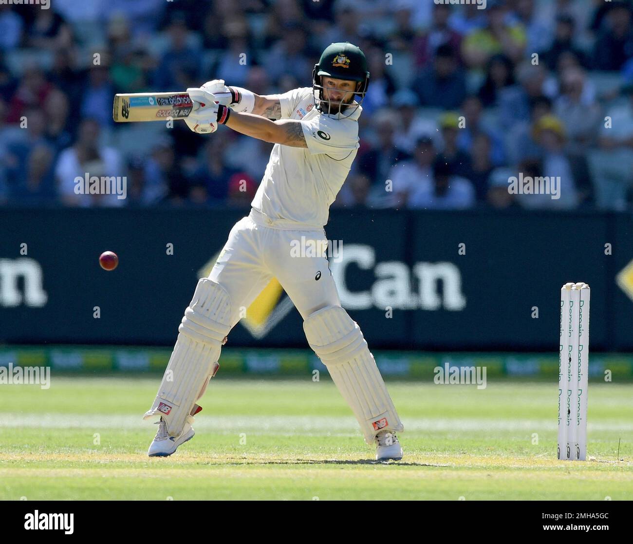 Australia's Matthew Wade bats against New Zealand during play in their ...
