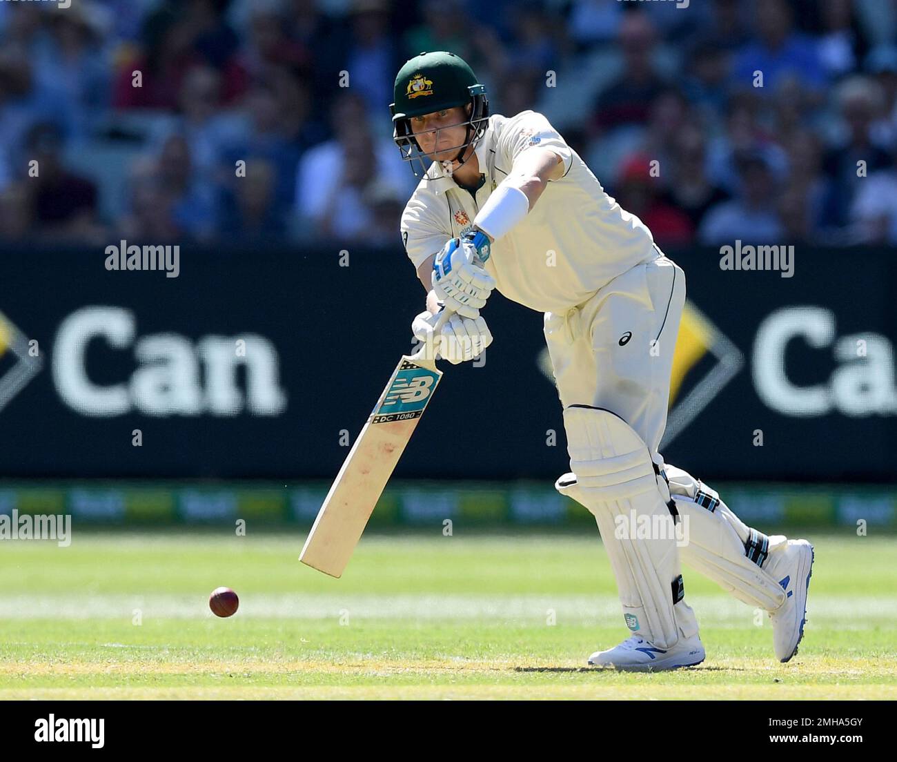 Australia's Steven Smith bats against New Zealand during play in their ...