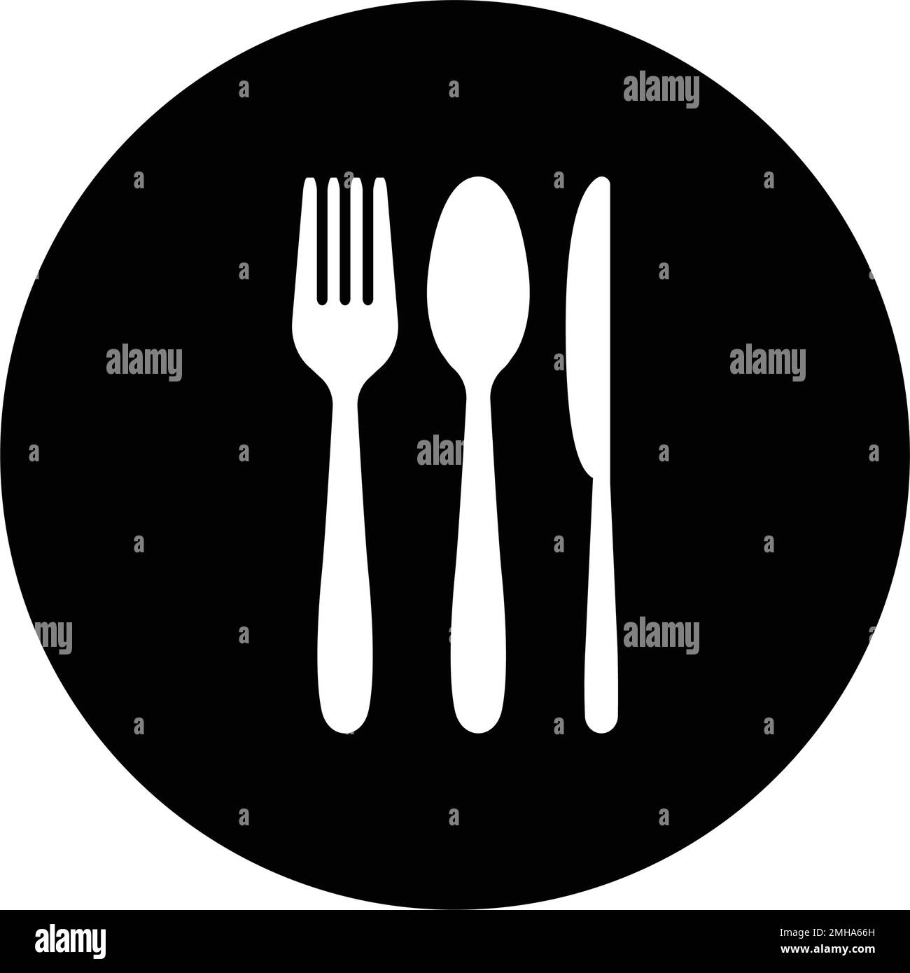 spoon fork knife logo illustration design Stock Vector Image & Art - Alamy