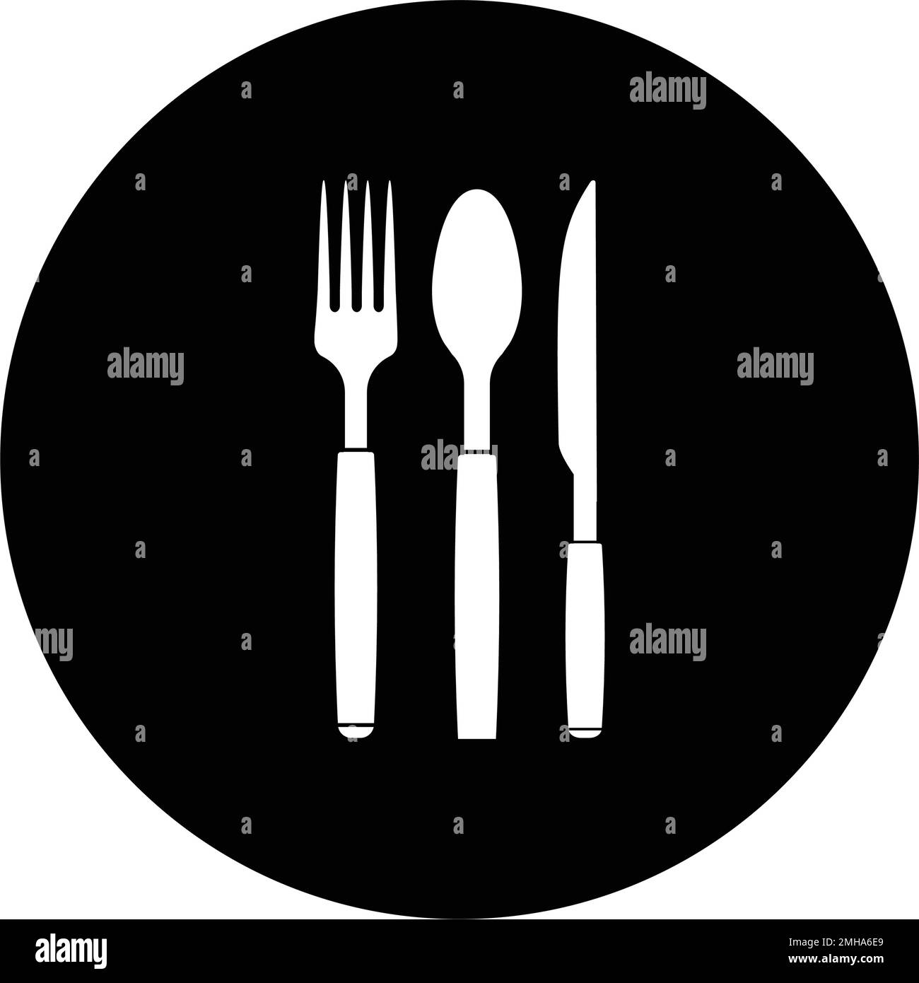 spoon fork knife logo illustration design Stock Vector Image & Art - Alamy