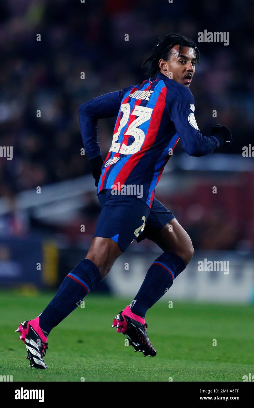 Barcelona, Spain. Credit: D. 25th Jan, 2023. Jules Kounde (Barcelona ...
