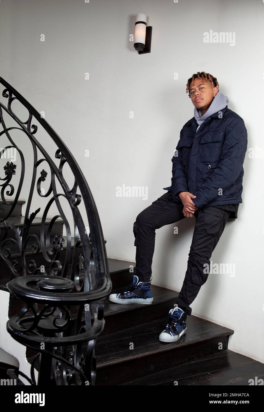 This Dec. 17, 2019 photo shows YBN Cordae during a portrait session in ...