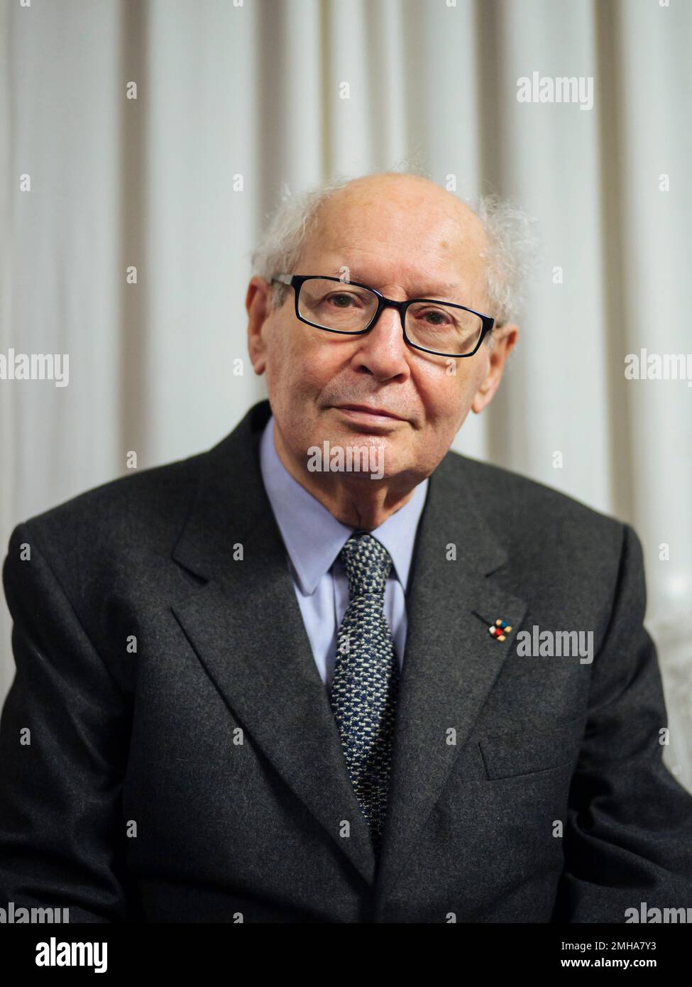 French Nazi hunter Serge Klarsfeld poses for a portrait after an ...