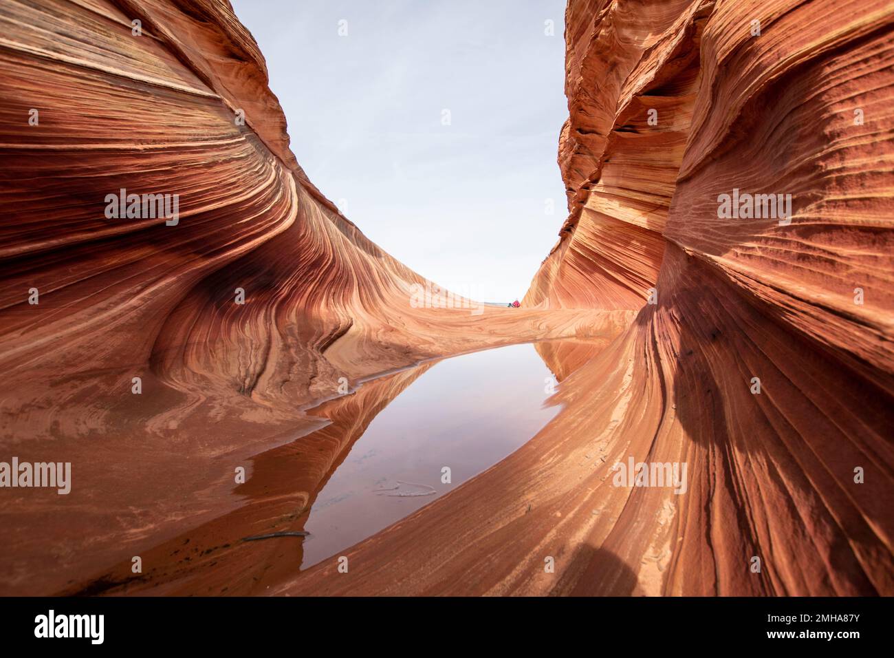 The Wave is a stunning geological formation in the Paria Canyon ...
