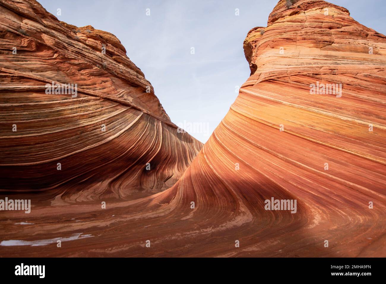 The Wave is a stunning geological formation in the Paria Canyon ...