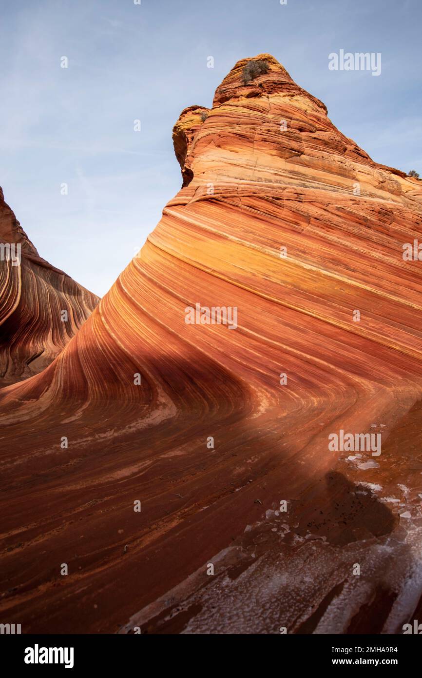 The Wave is a stunning geological formation in the Paria Canyon ...