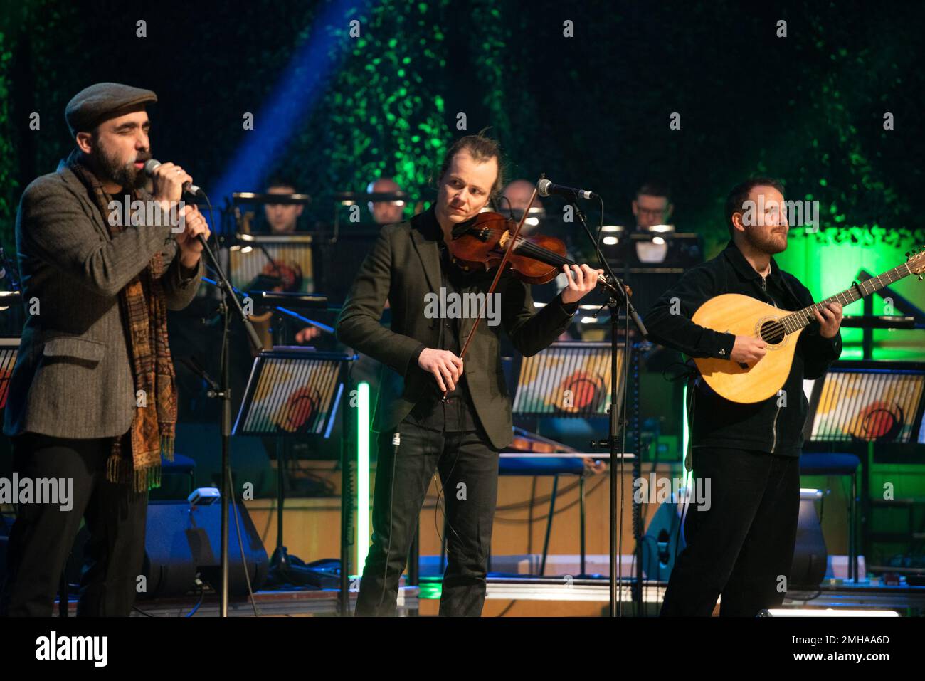 Glasgow Scotland. 19 January 2023. Basco, Scandinavian folk band ...