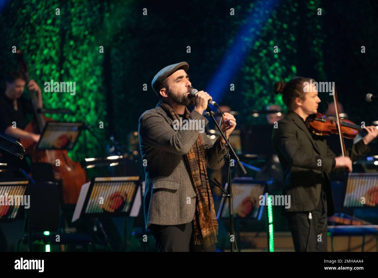 Glasgow Scotland. 19 January 2023. Basco, Scandinavian folk band ...