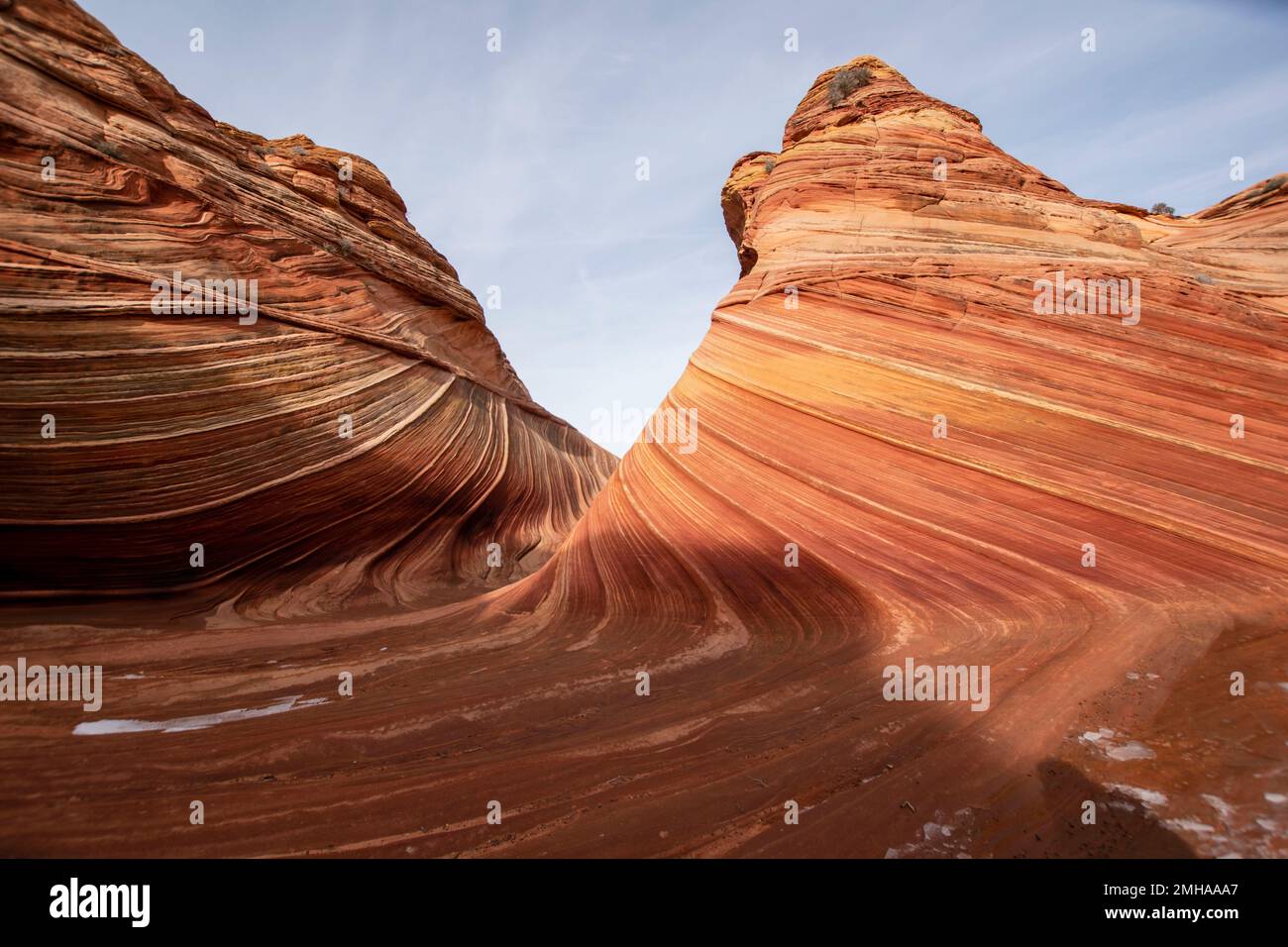 The Wave is a stunning geological formation in the Paria Canyon ...