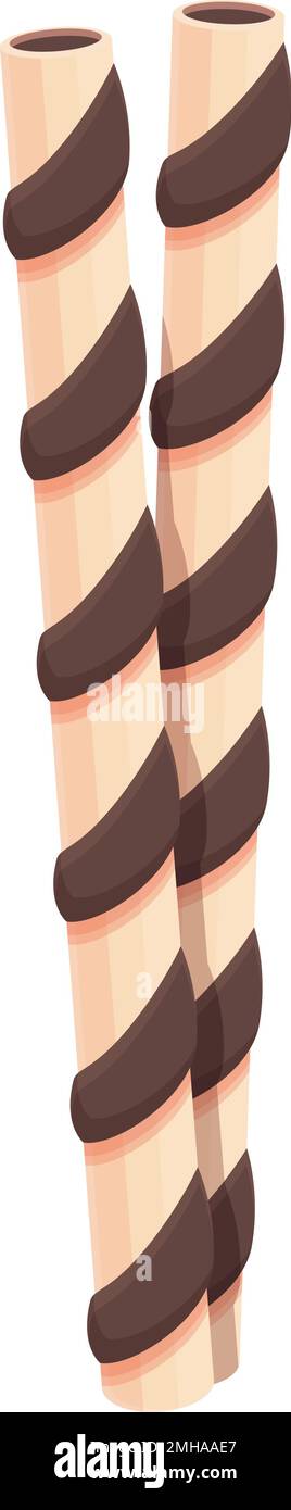 Cookie stick icon cartoon vector. Wafer biscuit. Snack pastry Stock ...
