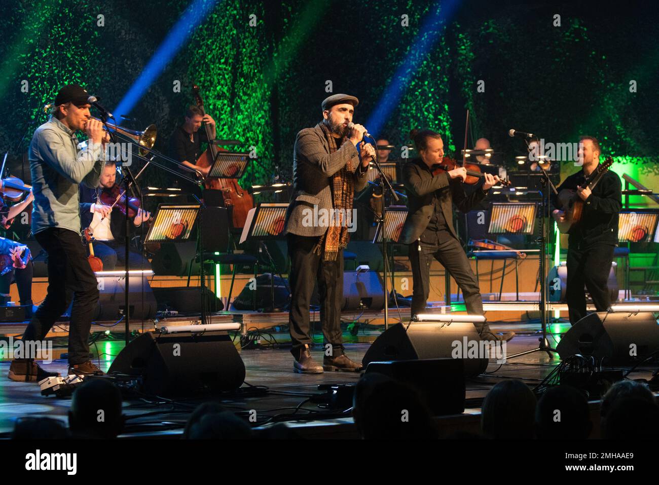 Glasgow Scotland. 19 January 2023. Basco, Scandinavian folk band ...