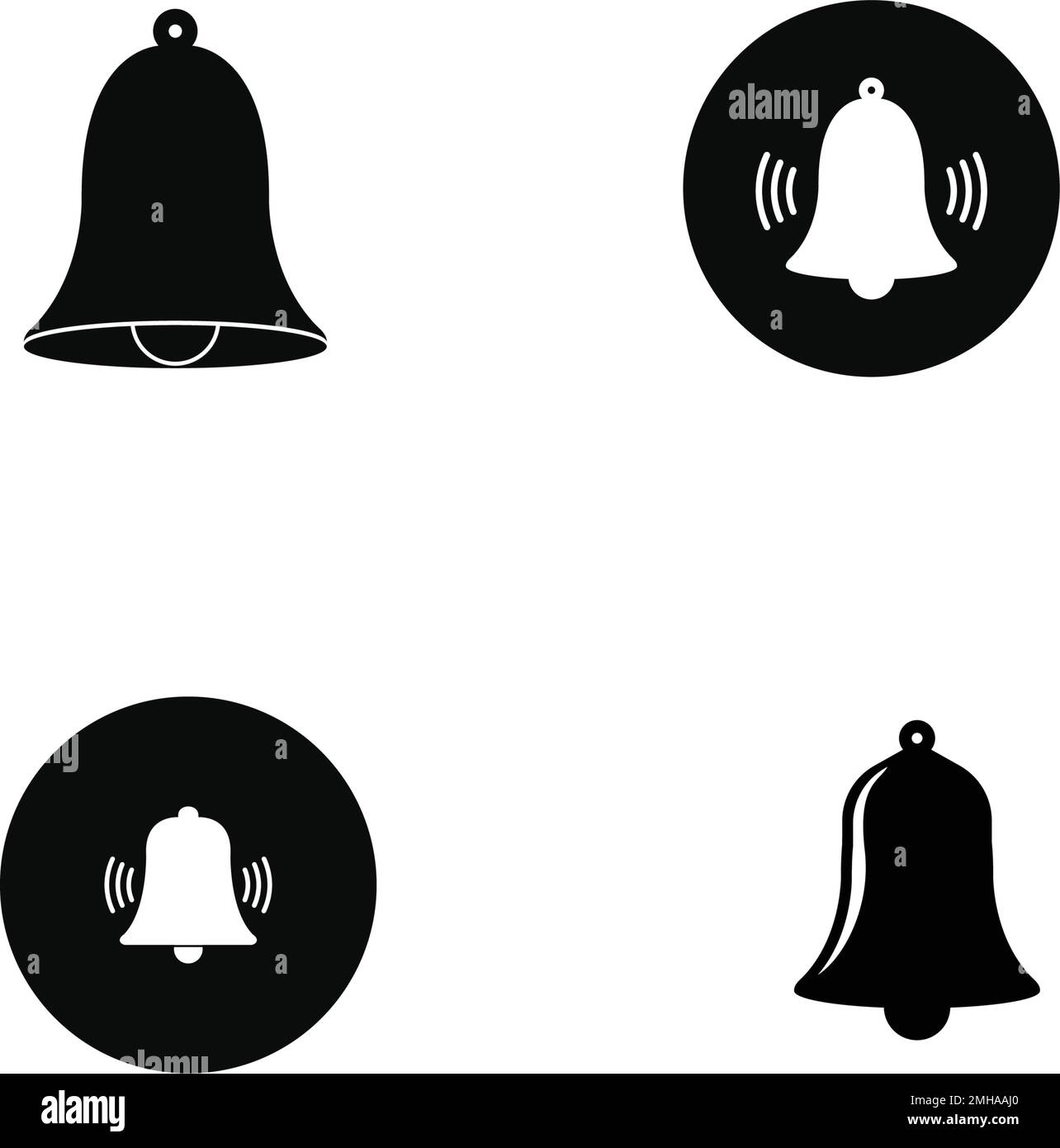 Bell icon logo stock illustration dsign Stock Vector Image & Art - Alamy