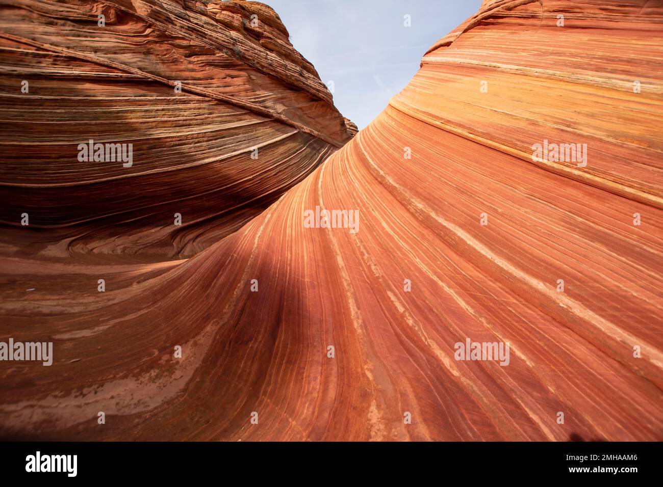 The Wave is a stunning geological formation in the Paria Canyon ...