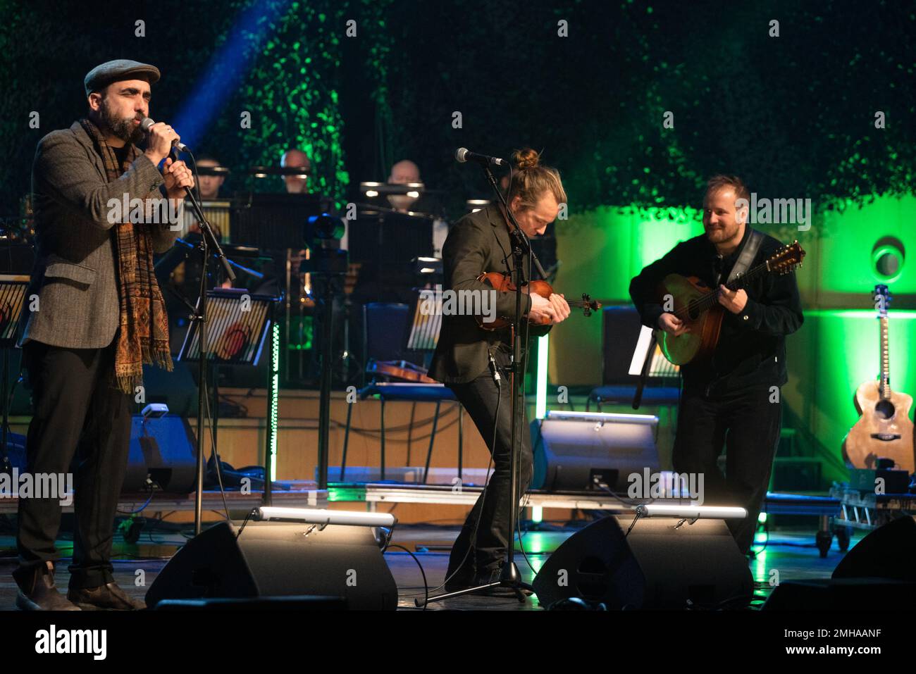 Glasgow Scotland. 19 January 2023. Basco, Scandinavian folk band ...