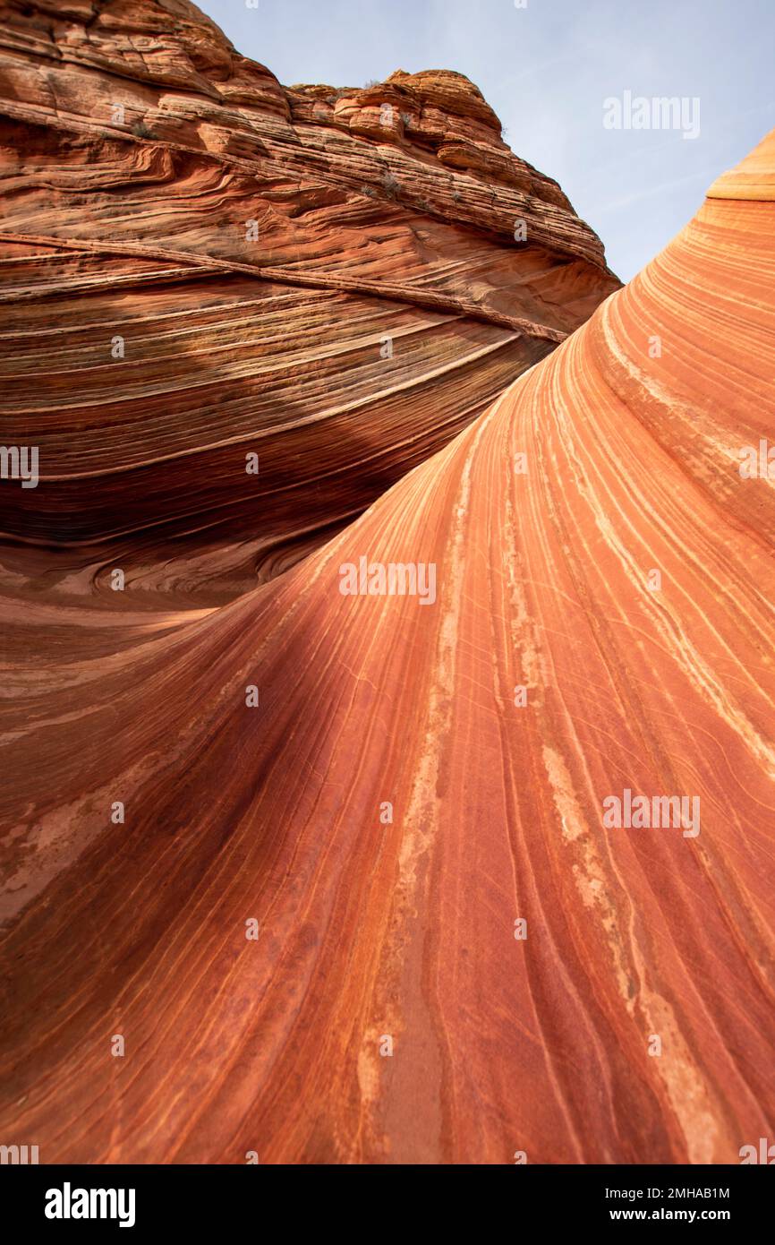 The Wave is a stunning geological formation in the Paria Canyon ...