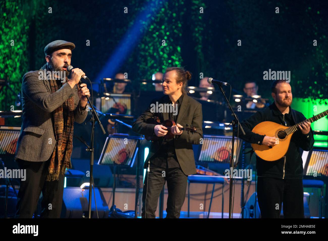 Glasgow Scotland. 19 January 2023. Basco, Scandinavian folk band ...