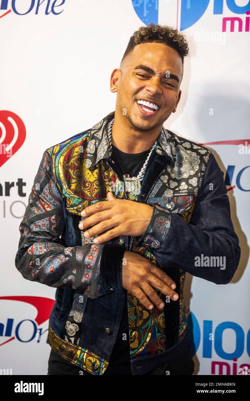 Ozuna seen at Y100's Jingle Ball at BB&T Center on Sunday, Dec. 22 ...