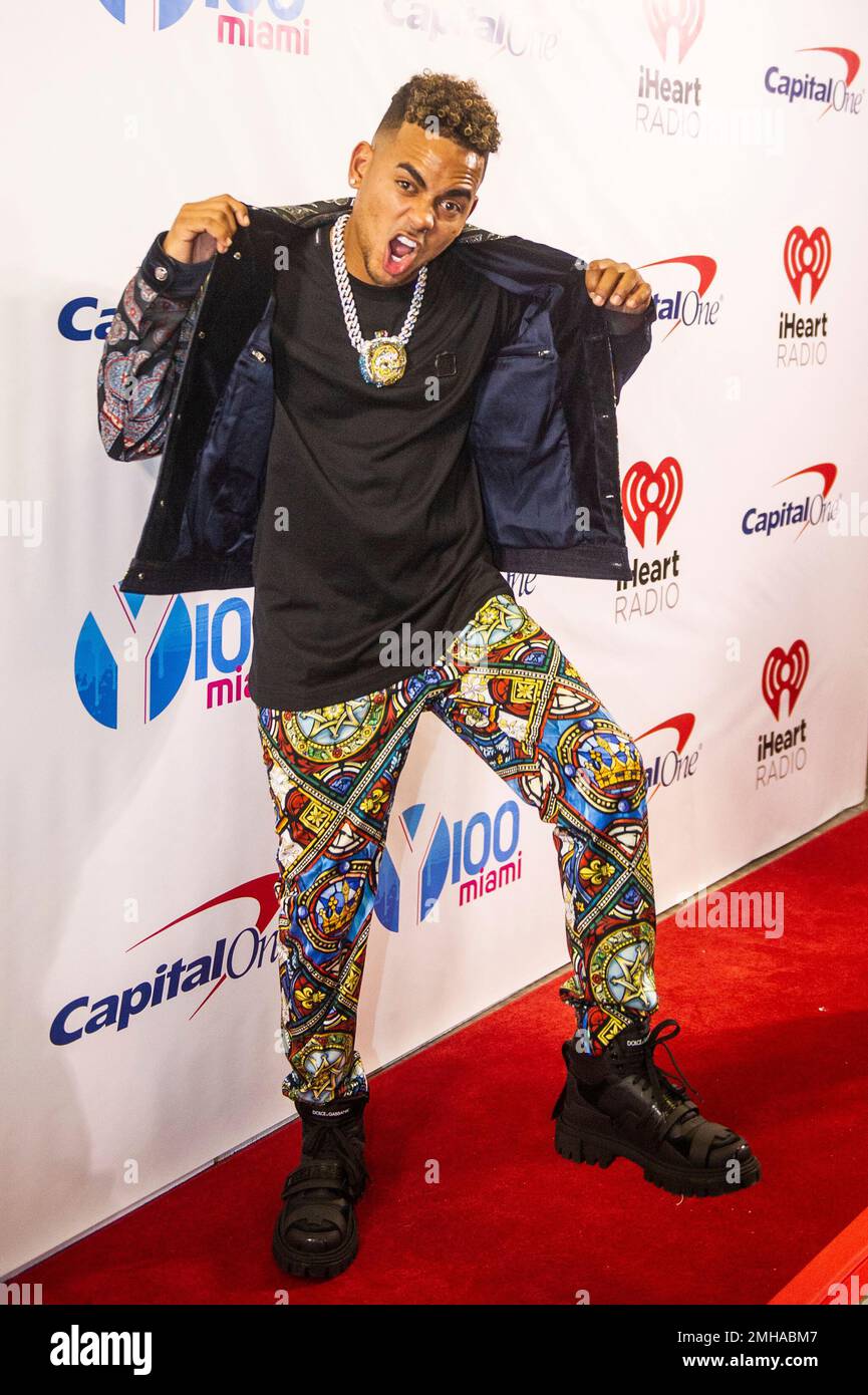 Ozuna seen at Y100's Jingle Ball at BB&T Center on Sunday, Dec. 22 ...