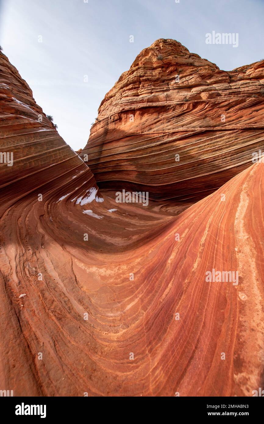 The Wave is a stunning geological formation in the Paria Canyon ...
