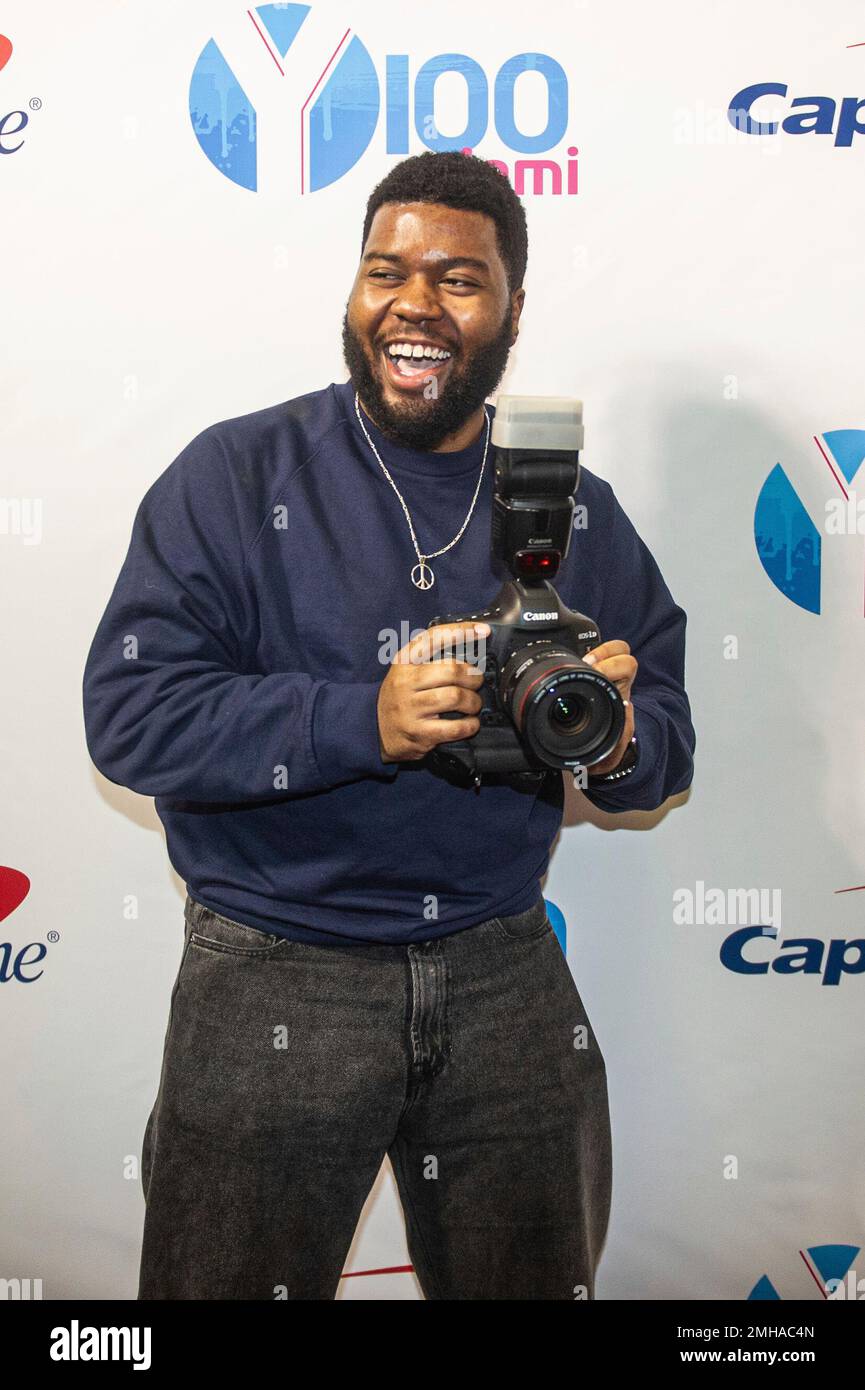 Khalid seen at Y100's Jingle Ball at BB&T Center on Sunday, Dec. 22 ...