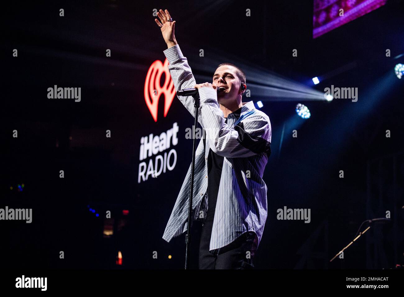 AJ Mitchell performs at Y100's Jingle Ball at BB&T Center on Sunday ...