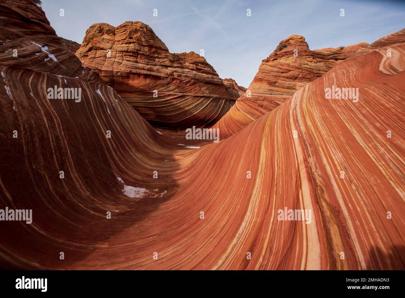The Wave is a stunning geological formation in the Paria Canyon ...